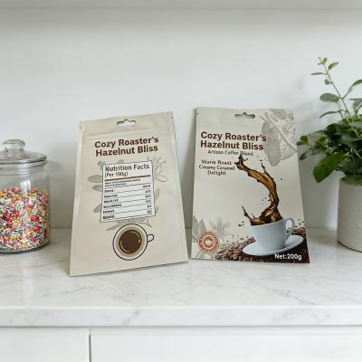 China Olive Oil Packaging Plastic Bag Printed Baking Flavor Coffee Powder Moisture Proof Freshkeeping Standup Ziplock Matte Mylar Bag PET VMPET PE Material Structure for sale