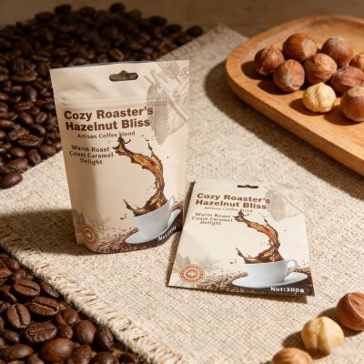 China Zipper Lock Packaging Bag for Chocolate Flavored Baked Food Powder Featuring Eco-friendly Ink and Full Color Printing for sale