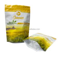 China PE Plastic Customized Protein Powder Shake Standing Up Bag Resealable Packaging Bag Logo Printed Food Aluminum Packaging for sale