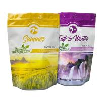 China Recyclable PE Material Custom Tea Packaging Resealable Standing Up Bag Printed Matte Plastics Food Aluminum Foil Packaging for sale