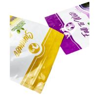 China Recyclable PE Material Custom Tea Packaging Resealable Standing Up Bag Printed Matte Plastics Food Aluminum Foil Packaging for sale