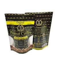 China Recyclable MOPP PET PE Custom Coffee Packaging Bags Clear Window Standing Pouch Zipper Resealable Printed Logo Plastics for sale