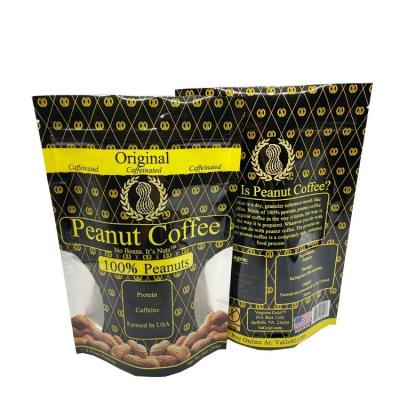 China Recyclable MOPP PET PE Custom Coffee Packaging Bags Clear Window Standing Pouch Zipper Resealable Printed Logo Plastics for sale
