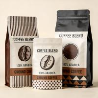 China Custom Printed Mylar Bag High Barrier Aroma Lock Stand up Coffee Pouch for Supermarket Retail for sale