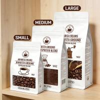China Custom Printed Mylar Bag High Barrier Aroma Lock Stand up Coffee Pouch for Supermarket Retail for sale