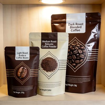 China Custom Printed High Barrier Protection Stand-Up Pouch with Aroma Lock Technology for Coffee for sale
