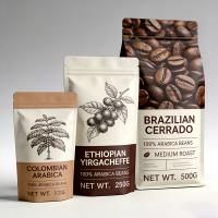 China Custom Printed High Barrier Protection Stand-Up Pouch with Aroma Lock Technology for Coffee for sale