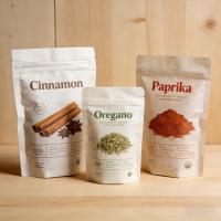 China Custom Recyclable Food Grade Spice Bags with Zipper Top for Compliant Exports and Custom Size Accepted for sale