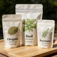 China Custom Recyclable Food Grade Spice Bags with Zipper Top for Compliant Exports and Custom Size Accepted for sale