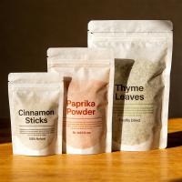 China Custom Recyclable Food Grade Spice Bags with Stand-up Ziplock for Export Compliant Packaging for sale