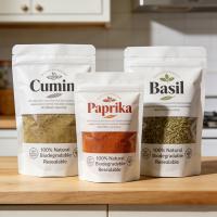 China Custom Recyclable Stand-Up Ziplock Food Grade Spice Bags for Aroma-Lock and Moisture-Proof Packaging for sale