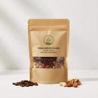 China Biodegradable Kraft Paper Pouch with Ziplock Resealable Packaging for Food Grade Customized Printing for sale