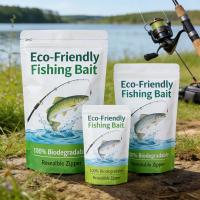 China Recyclable Fishing Bait Bag with Zipper Seal and Customized Printing for Fresh-Keeping Bait Packaging for sale