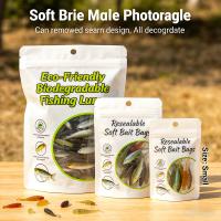 China Customized Printing Recyclable Fishing Bait Bag with Zipper Seal for Premium Bait Packaging for sale