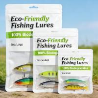China Recyclable Customized Printing Fish Bait Pouch with Zipper Seal for Eco-Friendly Bait Packaging for sale