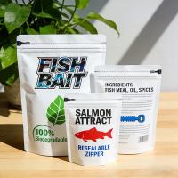 China Recyclable Customized Printing Fish Bait Pouch with Zipper Seal for Eco-Friendly Bait Packaging for sale