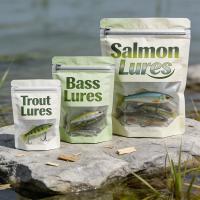 China Recyclable Customized Printing Fish Bait Pouch with Zipper Seal for Eco-Friendly Bait Packaging for sale