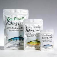 China Recyclable Fishing Bait Bag with Customized Printing and Zipper Seal for Secure Bait Packaging for sale