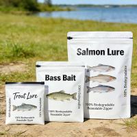 China Recyclable Fishing Bait Bag with Customized Printing and Zipper Seal for Secure Bait Packaging for sale