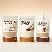 China Customized Biodegradable High Barrier Stand Up Pouch for Powder Bag with Zipper Top and Gravure Printing for sale