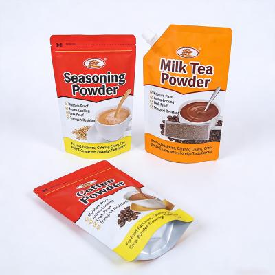 China Food Grade Biodegradable Stand Up Pouch with High Barrier and Customized Logo Print for Powder Packaging for sale