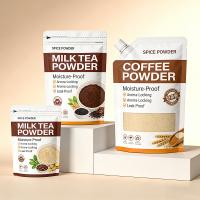 China Food Grade Biodegradable Stand Up Pouch with High Barrier and Customized Logo Print for Powder Packaging for sale