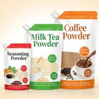 China Food Grade Biodegradable Stand Up Pouch with High Barrier and Customized Logo Print for Powder Packaging for sale