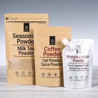 China Food Grade Biodegradable Stand Up Pouch with High Barrier and Customized Logo Print for Powder Packaging for sale
