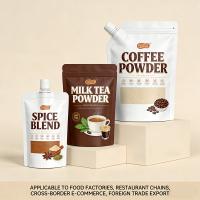China Moisture Odor Proof Biodegradable High Barrier Stand Up Pouch for Food Powder Packaging with Custom Logo Print for sale