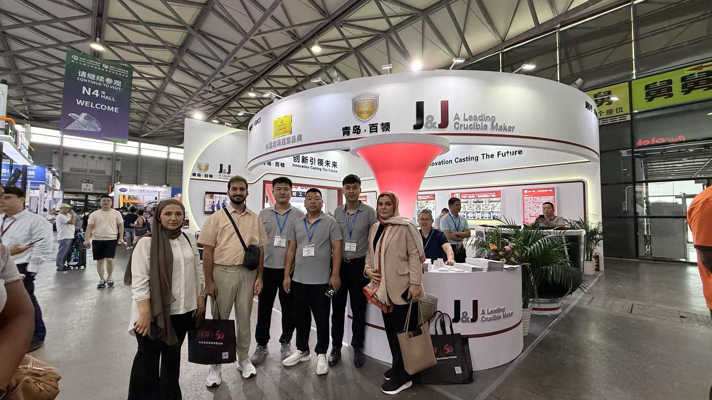 Industrial exhibition showcase