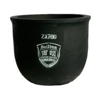 China Silicon Carbide Graphite Round Crucible 40-50 W/mK Thermal Conductivity for Induction Furnaces for sale