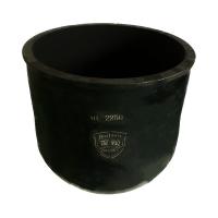 China Silicon Carbide Graphite Crucible Round Type 40-50 W/mK Thermal Conductivity for Metal Melting for sale