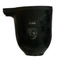 China Metal Saving Silicon Carbide Graphite Crucible with Pouring Nozzle - 1600°C Heat Resistance, 40-50 W/mK Thermal Conductivity for sale