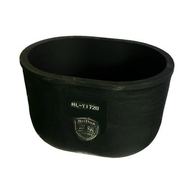 China Oval Type Silicon Carbide Graphite Crucible 40-50 W/mK Thermal Conductivity for Metal Melting for sale