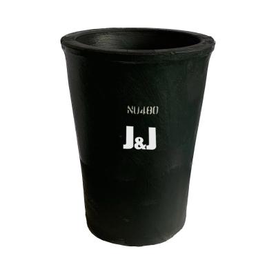 China 1-100kg Capacity Graphite Induction Furnace Crucible Cylindrical 1600°C High Temperature for sale