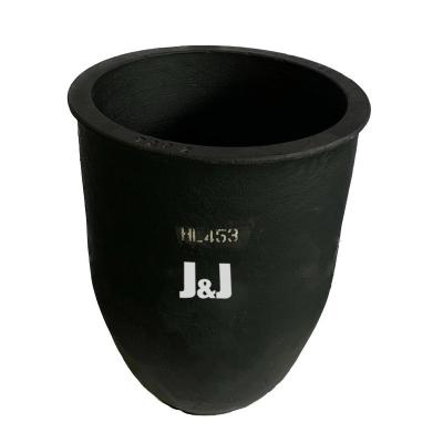China Circular Silicon Carbide Graphite Crucible - 40-50 W/mK Thermal Conductivity, Round Shape for Non-Ferrous Metal Melting for sale