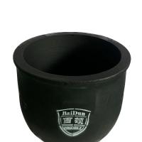 China Anti-Erosion Carborundum Crucible with Straight Graphite Barrel for Metal Melting up to 1600°C for sale