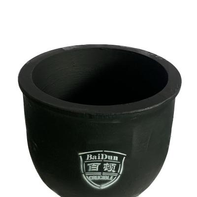 China Anti-Erosion Carborundum Crucible with Straight Graphite Barrel for Metal Melting up to 1600°C for sale