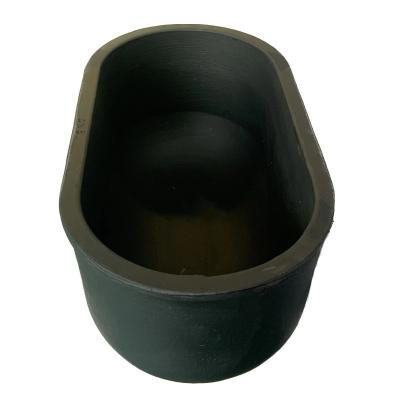 China 15.5kg Capacity Graphite Clay Crucible for Metal Melting - 1650°C Maximum Temperature, Cylindrical Design for sale