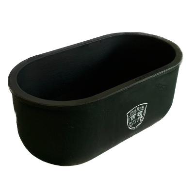 China Graphite Clay Crucible 15.5kg Capacity 1650°C Max Temperature for Metal Melting and Casting for sale