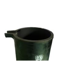 China J&J Graphite Silver Melting Crucible - 1000g Capacity Black Metal Casting Vessel for Jewelry Making for sale