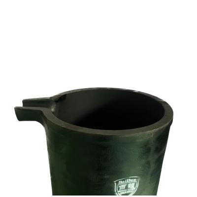 China J&J Graphite Silver Melting Crucible - 1000g Capacity Black Metal Casting Vessel for Jewelry Making for sale