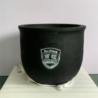 China 150kg Zinc Melting Crucible with 1650°C Temperature Resistance - Industrial Round Design for Metal Processing for sale