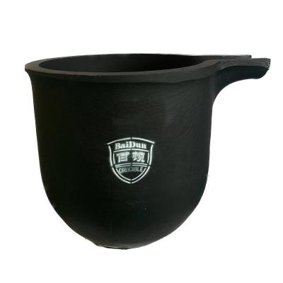 China 150kg Capacity Graphite Gold Melting Crucible for Jewelry Making - High Temperature Resistant Cylindrical Design for sale