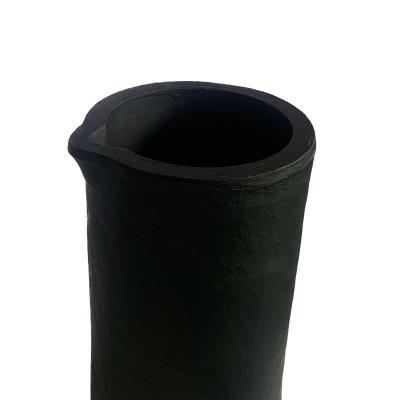 China J&J 1000# Graphite Gold Melting Crucible - 150kg Capacity Cylindrical Design for Jewelry Making for sale