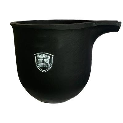 China 150kg Capacity Zinc Melting Crucible with 1650°C Temperature Resistance and Good Thermal Shock for sale