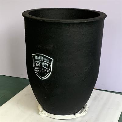 China 150kg Capacity Zinc Melting Crucible with 1650°C Temperature Resistance for Industrial Metal Processing for sale