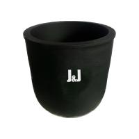China Silicon Carbide Round Crucible 2.21-2.25 g/cm³ Density for 400-1600℃ Metal Melting Applications for sale