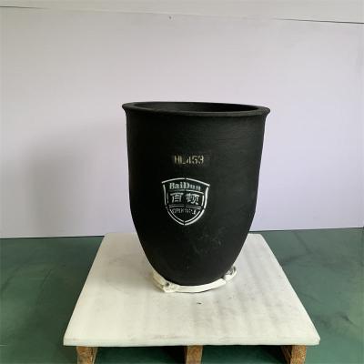 China Silicon Carbide Graphite Crucible for Silver Melting - 1600°C Max Temperature, 2.21-2.25 g/cm³ Density for sale