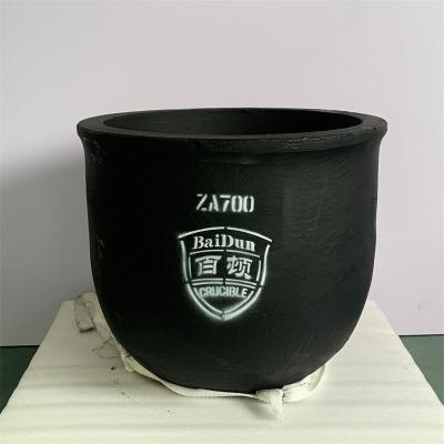 China Baidun Silicon Carbide Graphite Crucible 1600°C Max Temperature 2.21-2.25 g/cm³ Density For Non-Ferrous Metal Melting for sale